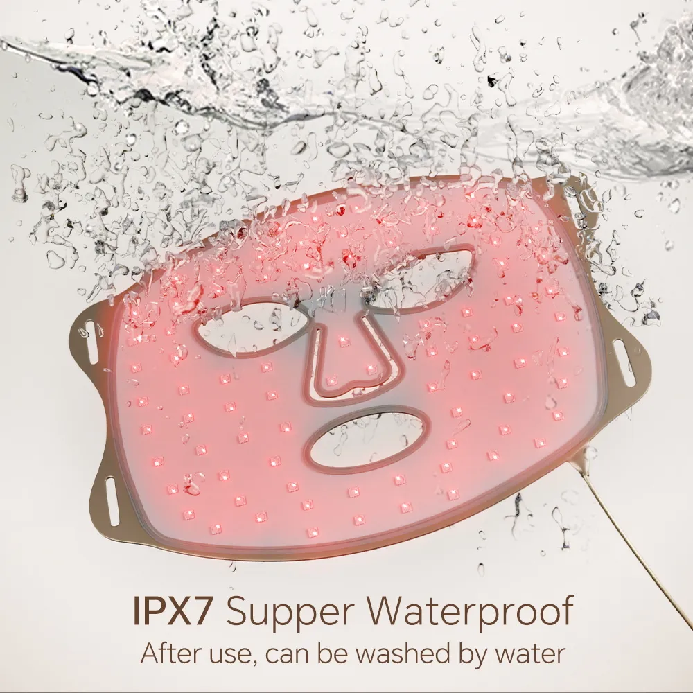 Dr.bioled IPX7 Waterproof Ultra Thin Silicone NIR LED Facial Mask