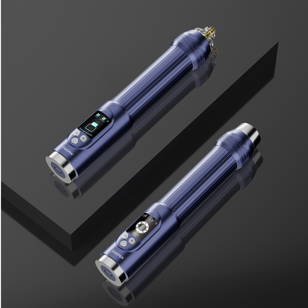 Electrode EMS Powered Microneedling Dermapen Microcurrent RF LED Facial ...