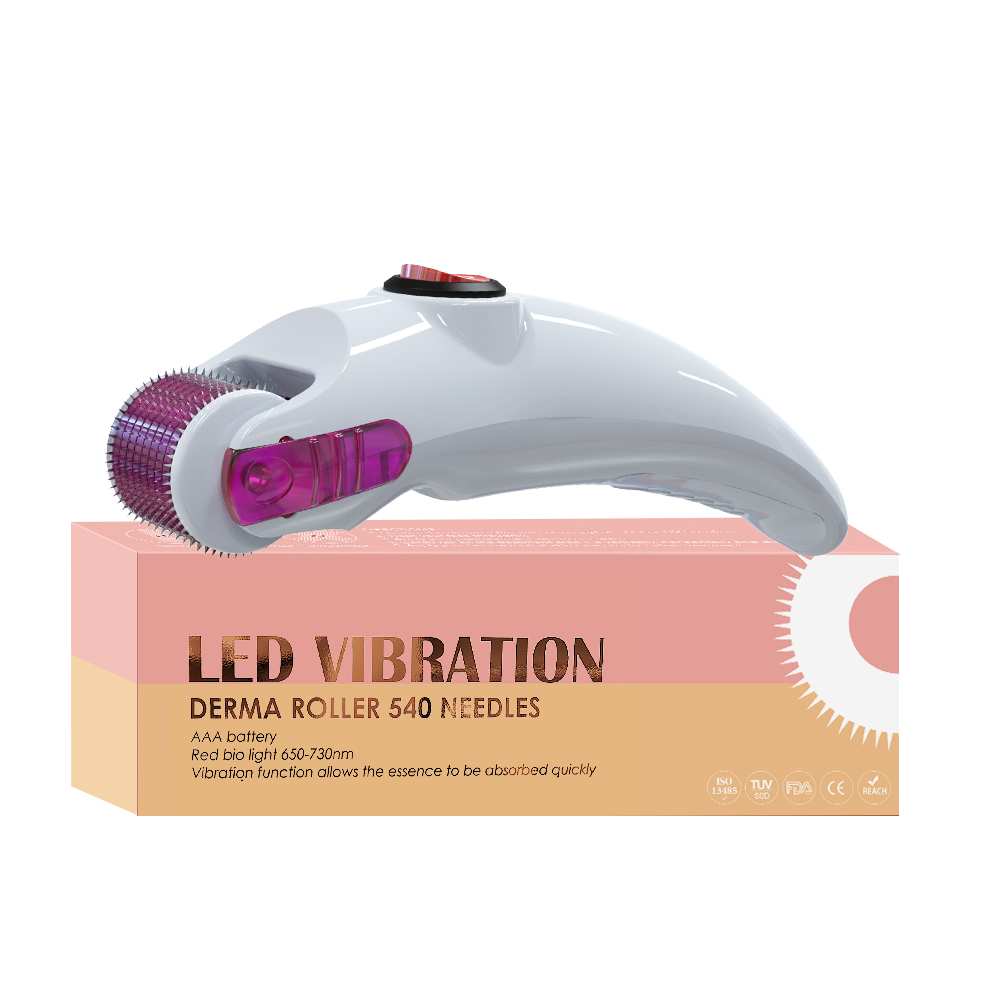 Premium Replacement LED Vibrating Derma Roller With 540 or 600 Needles