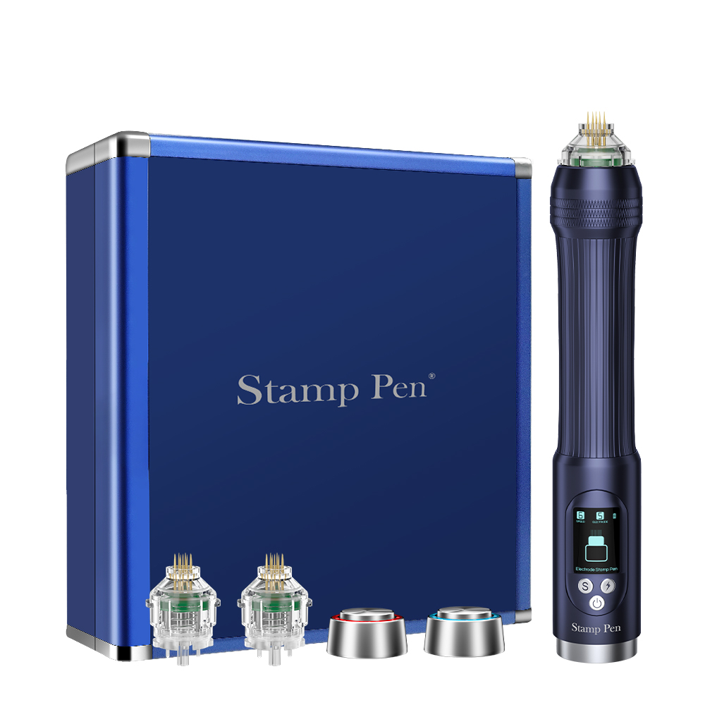 Electrode EMS Powered Microneedling Dermapen Microcurrent RF LED Facial ...