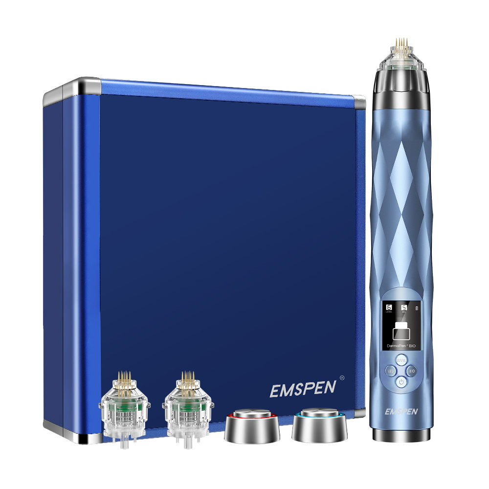 Electrode EMS Powered Microneedling Dermapen Microcurrent RF LED Facial ...