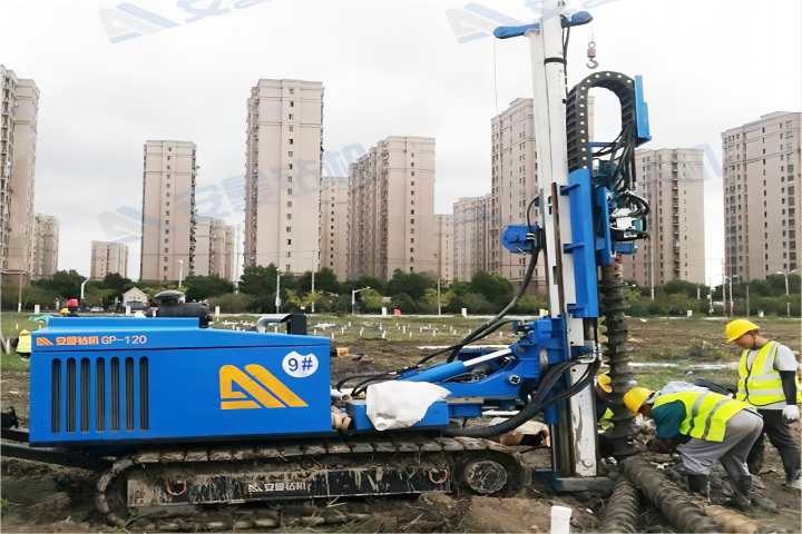 【Construction Case】GP-120 environmental protection drilling rig | Wuxi ...