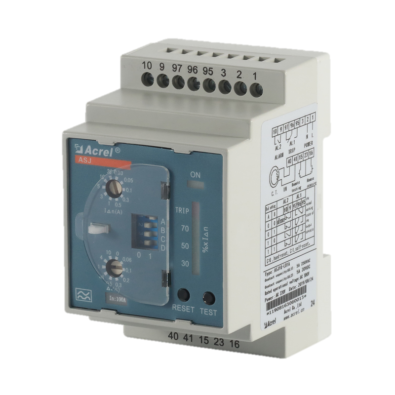 Acrel ASJ Din-rail Mounting Residual Current Monitoring Relay company ...