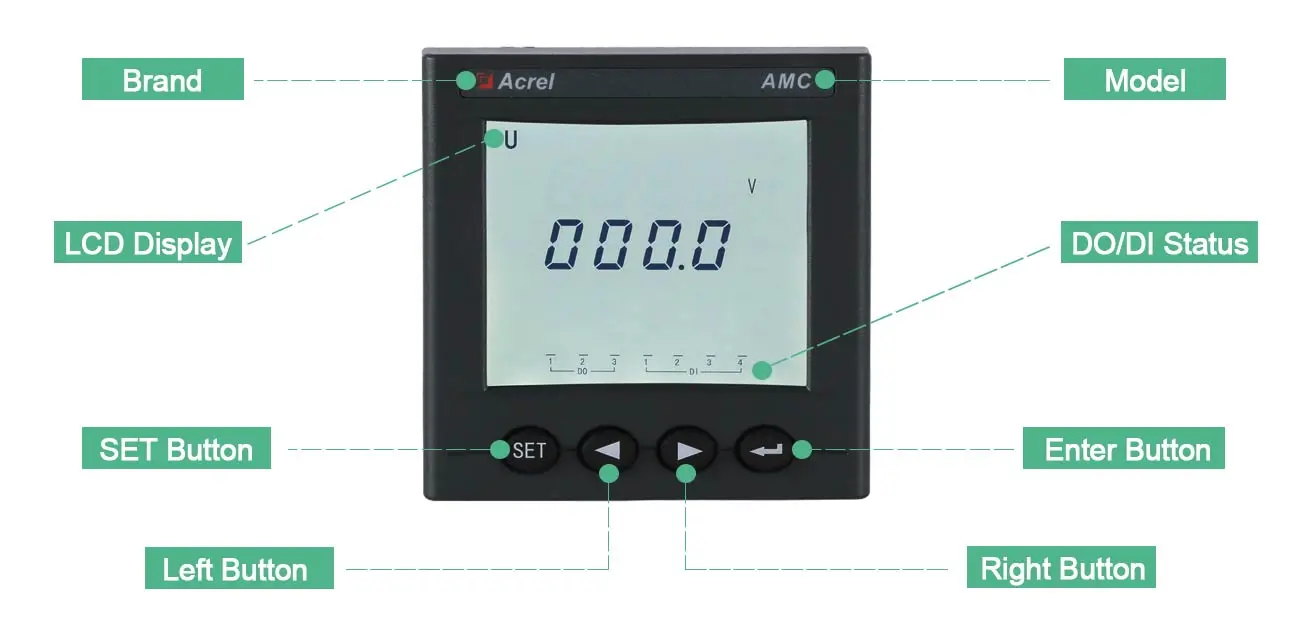 AMC72L-DV Digital DC Voltmeter company | Acrel Co., Ltd. AMC72L-DV Digital DC Voltmeter company | Acrel Co., Ltd.