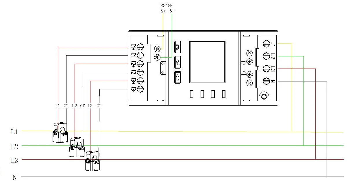 3 Phase Multi-Function Energy Meter with CTs ADL400N company | Acrel Co ...