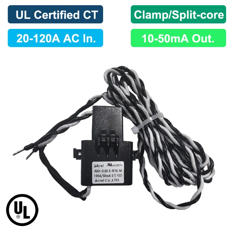 Acrel [UL Certified] AKH-0.66/K K-φ16-U Split-core Current Transformer
