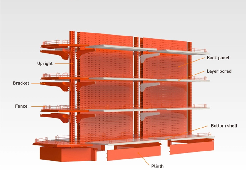 T Type Gondola Combination Shelf manufacturer, company | Changshu Yivang Commercial Equipment Co ...