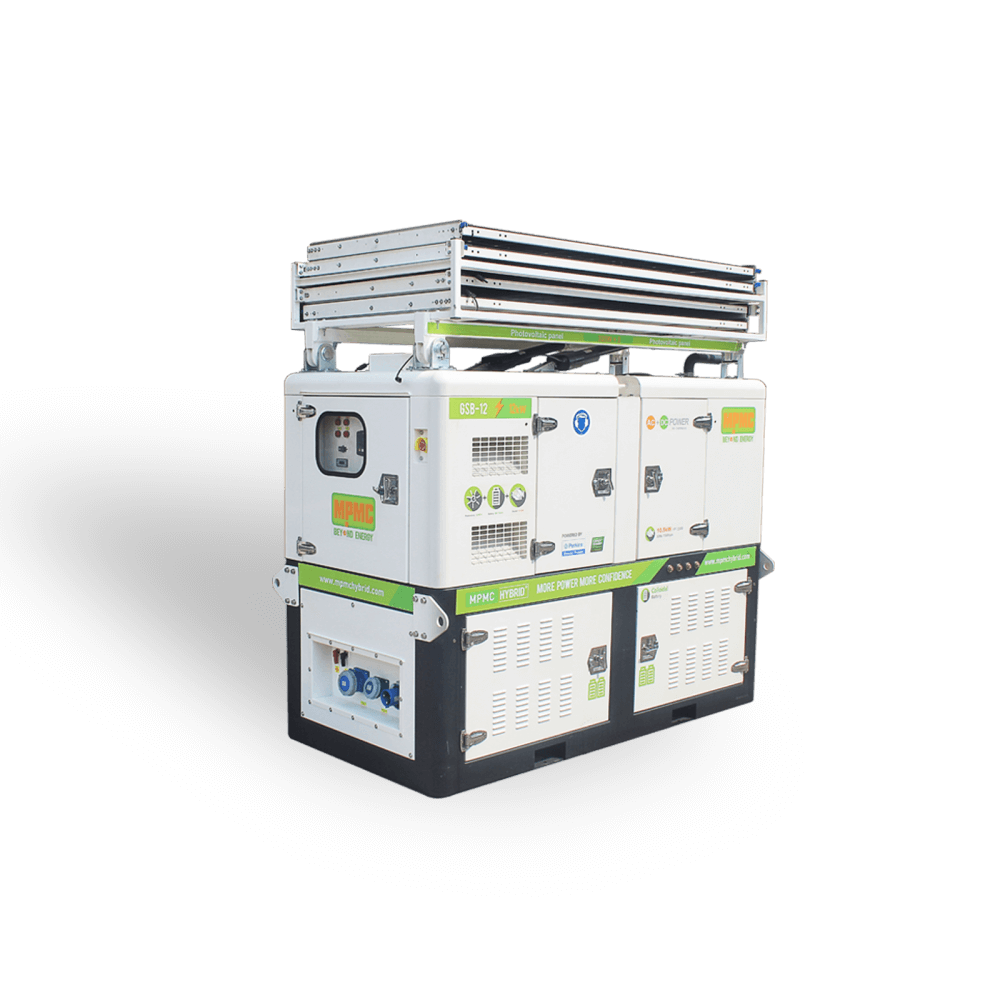 Solar, Battery & Genset Hybrid Power Station