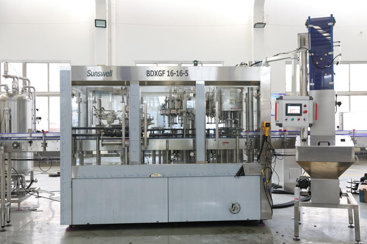 Alcoholic CSD Glass Bottle Filling Line shipped to Peru | Zhangjiagang ...